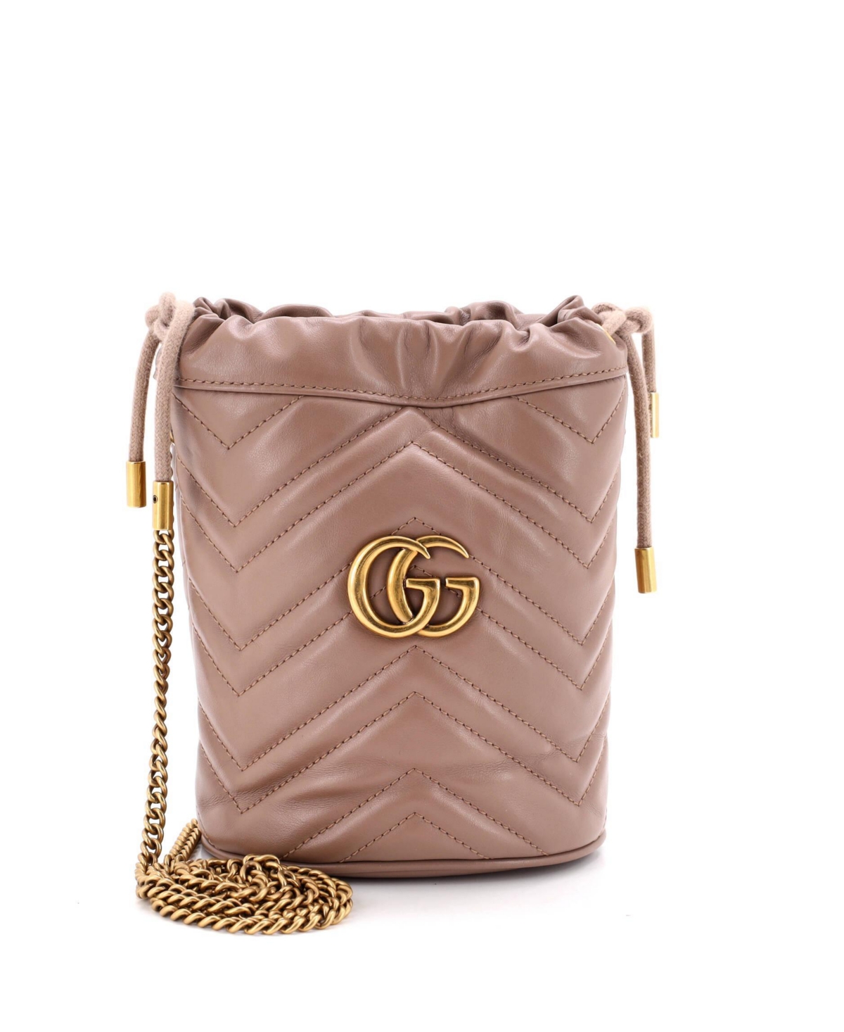 Click here for Pre-Owned Gucci Mini Gg Marmont Bucket Bag Matelas... prices