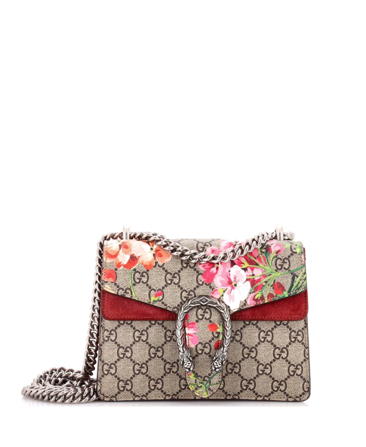 Click here for Pre-Owned Gucci Mini Dionysus Bag Blooms Print Gg... prices