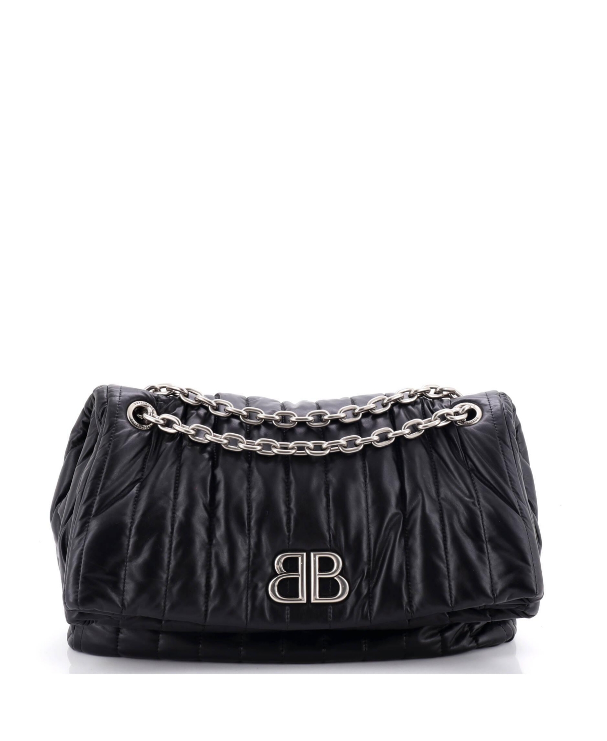 Click here for Pre-Owned Balenciaga Medium Monaco Chain Flap Shou... prices