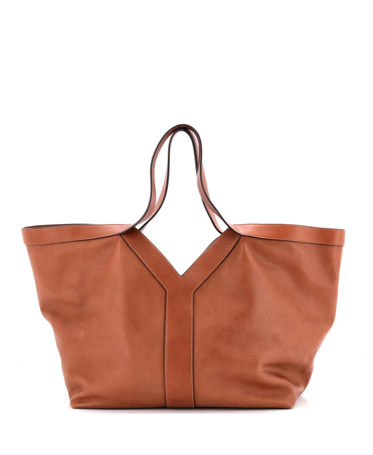 Click here for Pre-Owned Saint Laurent Medium Y Tote Leather - Br... prices