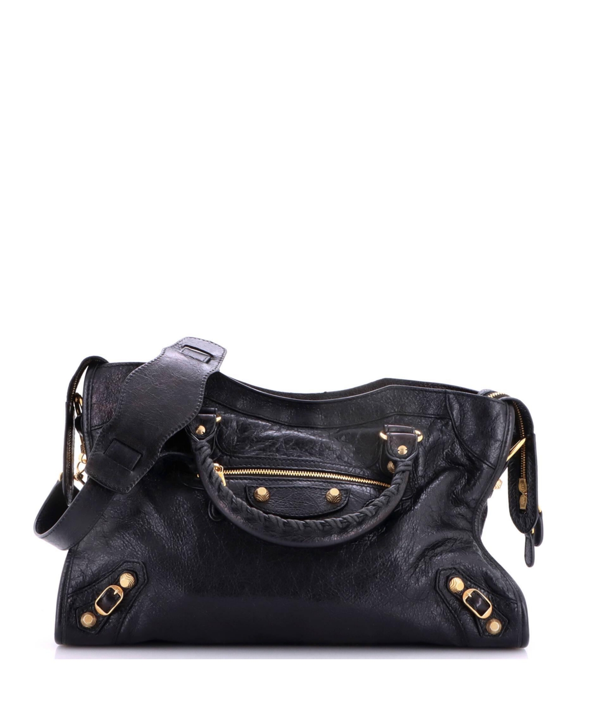 Click here for Pre-Owned Balenciaga Medium City Giant Studs Bag L... prices