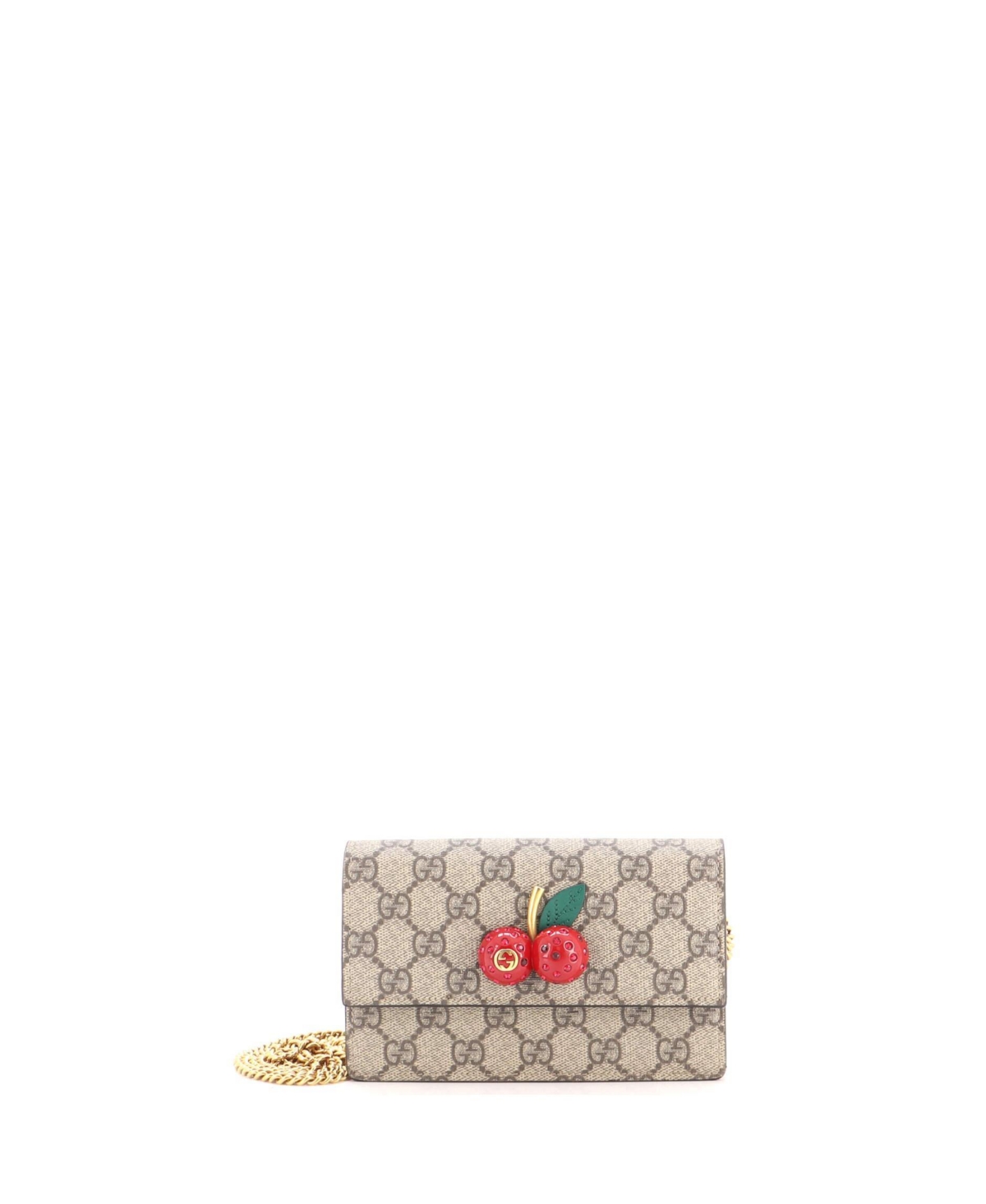Click here for Pre-Owned Gucci Mini Cherries Wallet on Chain Gg C... prices
