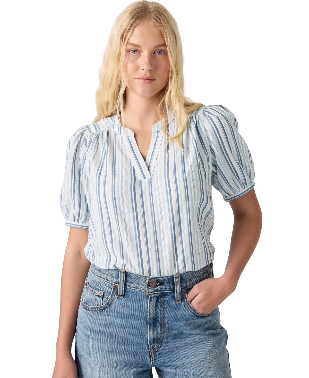 Click here for Levis Womens Amelie Cotton Poplin Blouse - Rhonda... prices