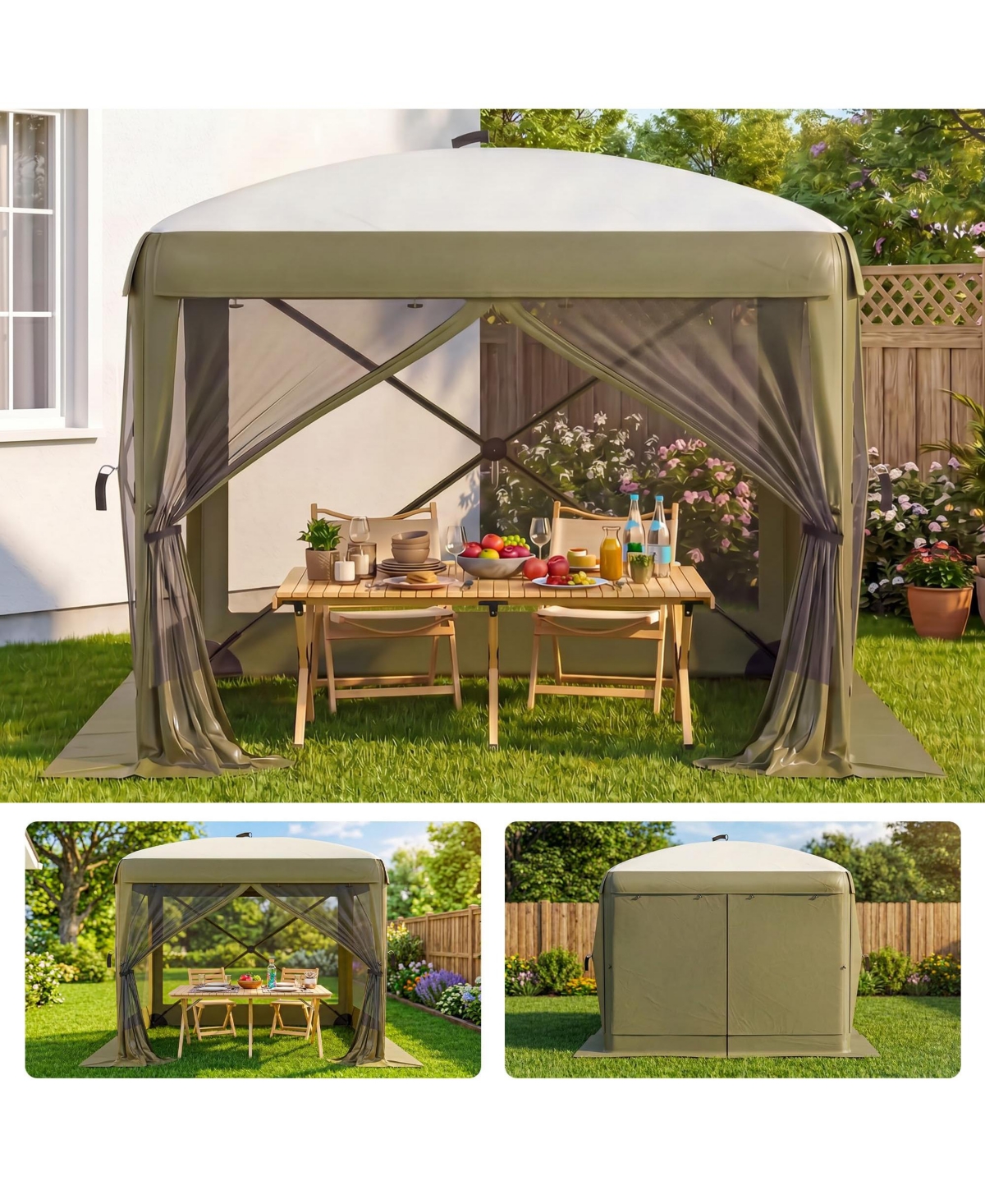 Click here for Maxsa 8 x 8 Pop-Up Gazebo Canopy  300D Oxford Fabr... prices