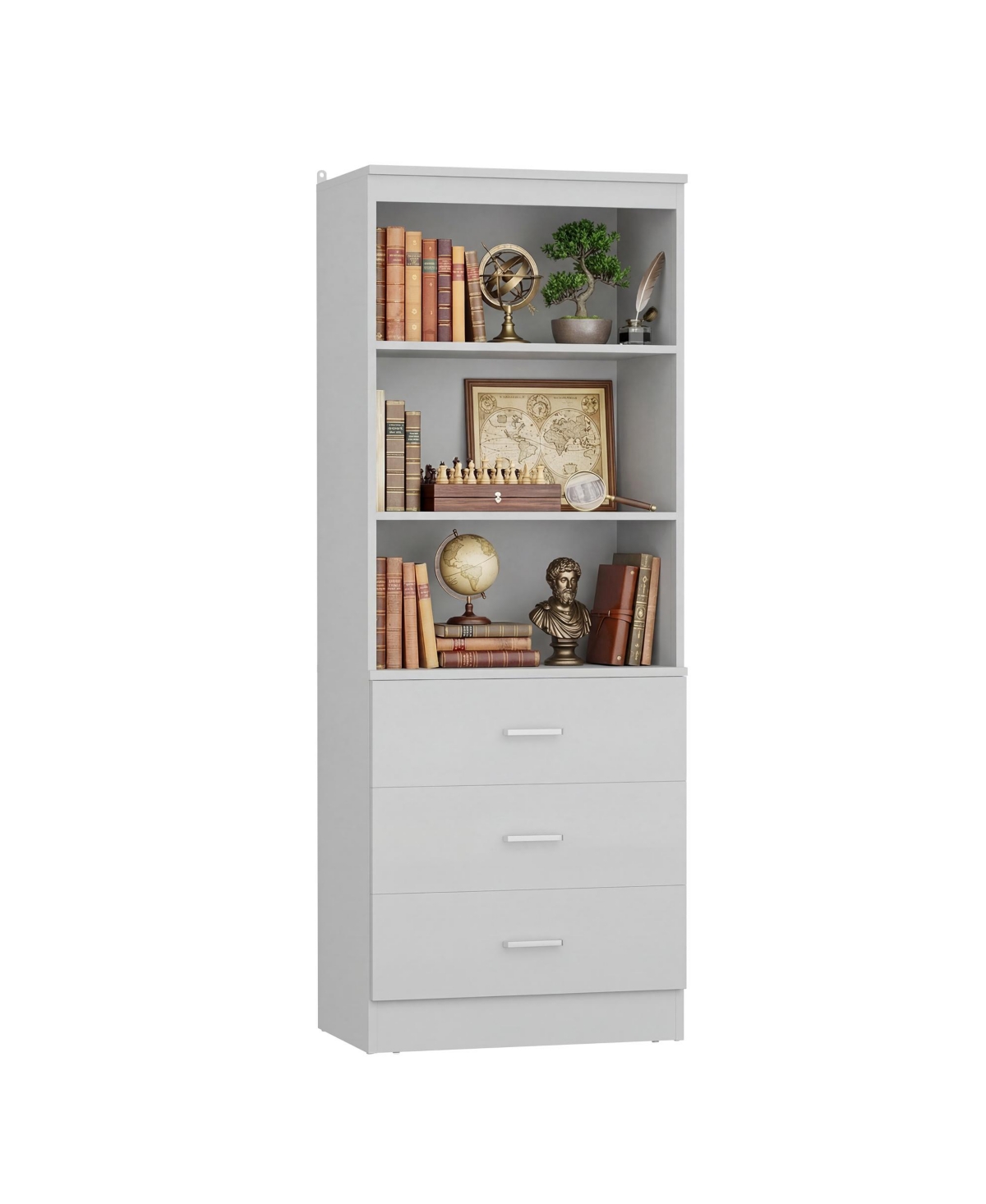 Click here for Aheaplus 71 Wooden Storage Cabinet with 3-Drawers... prices