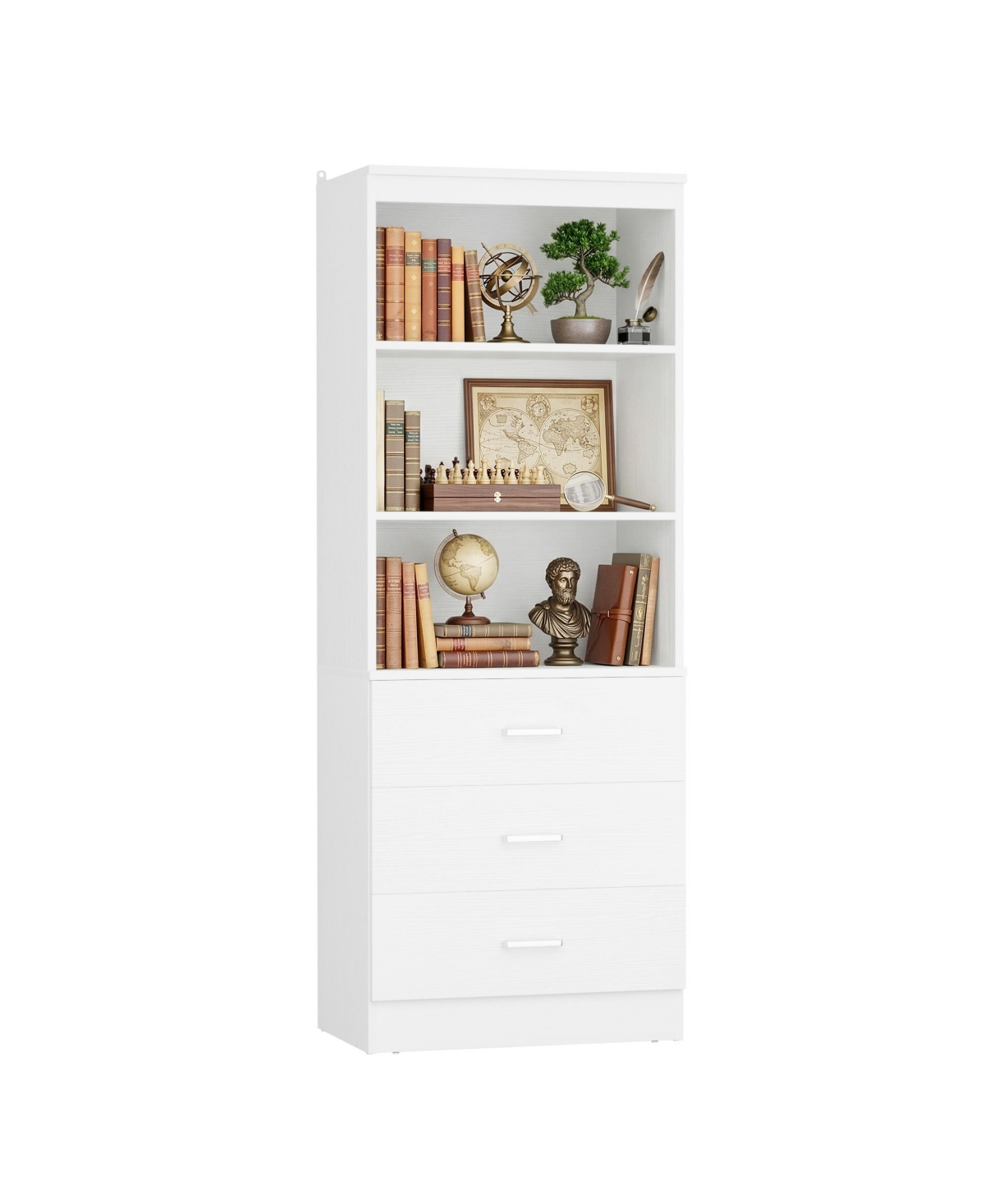 Click here for Aheaplus 71 Wooden Storage Cabinet with 3-Drawers... prices