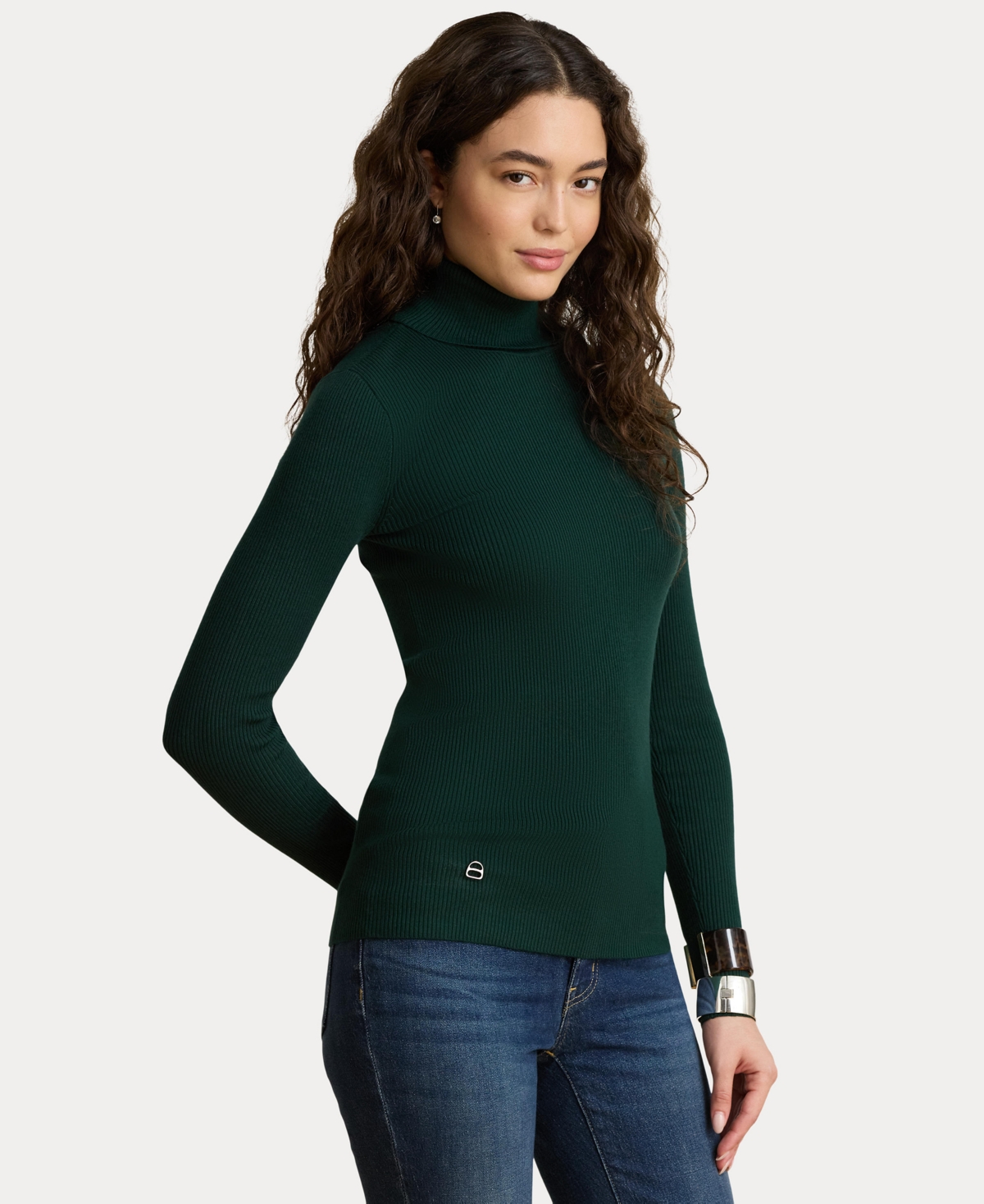 Click here for Lauren Ralph Lauren Womens Ribbed Slim-Fit Cotton-... prices