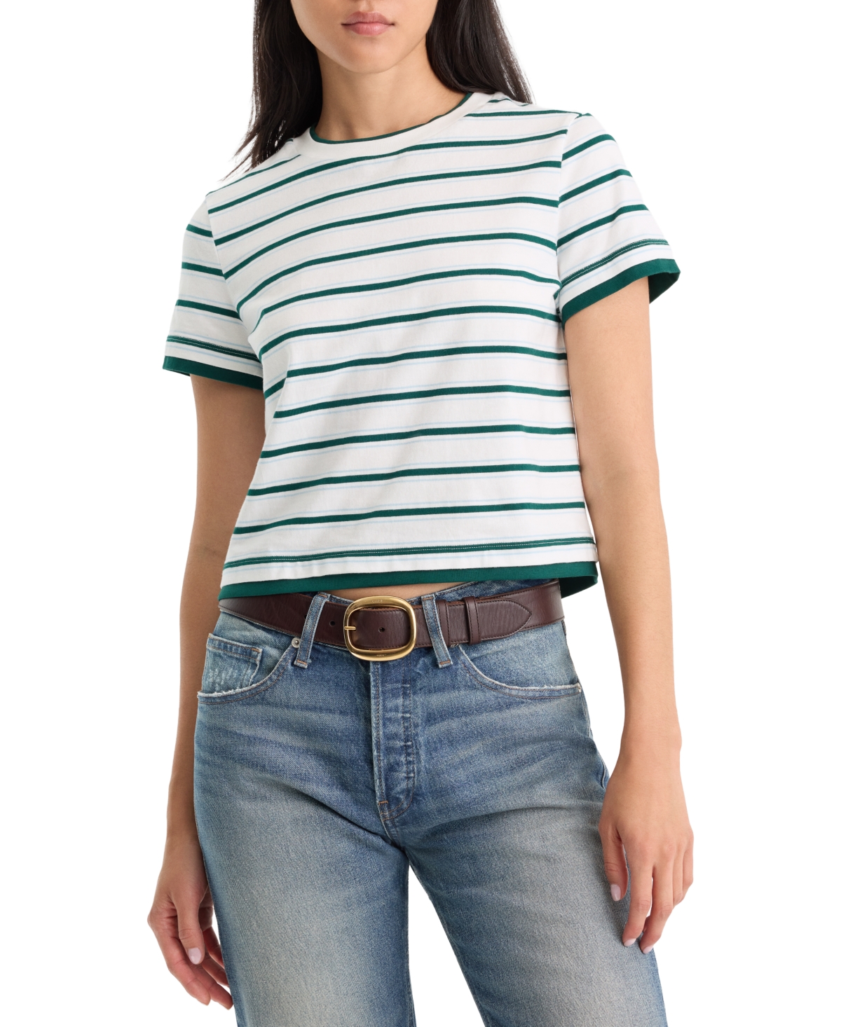 Click here for Good American Womens Crewneck Short-Sleeve Cotton... prices