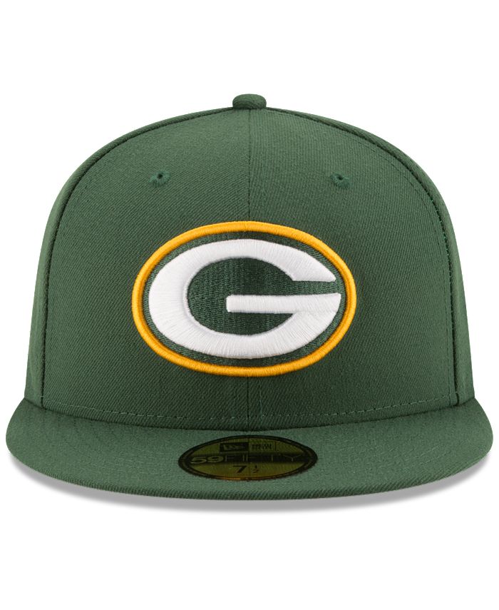 New Era Green Bay Packers Team Basic 59FIFTY Fitted Cap - Macy's