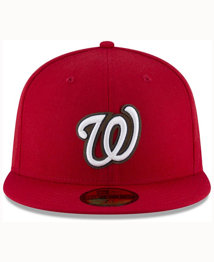 New Era Washington Nationals Classic Leather Out 59FIFTY Cap - Macy's