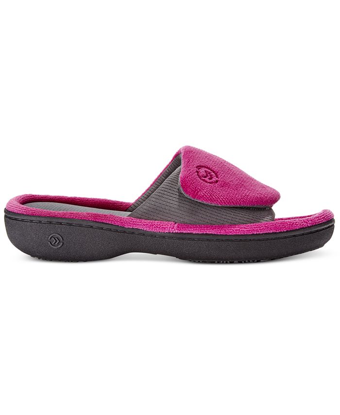 Isotoner Signature Women's Microterry Adjustable Slides - Macy's