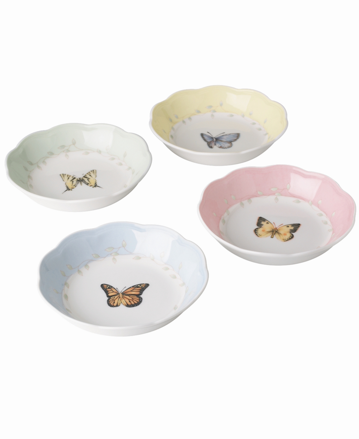 Click here for Lenox Butterfly Meadow Fruit Dishes  Set of 4 prices