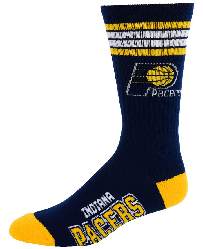 For Bare Feet Indiana Pacers 4 Stripe Deuce Crew 504 Sock - Macy's