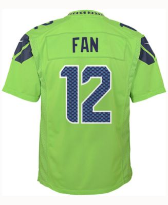 Nike Fan #12 Seattle Seahawks Color Rush Jersey, Big Boys (8-20) - Macy's