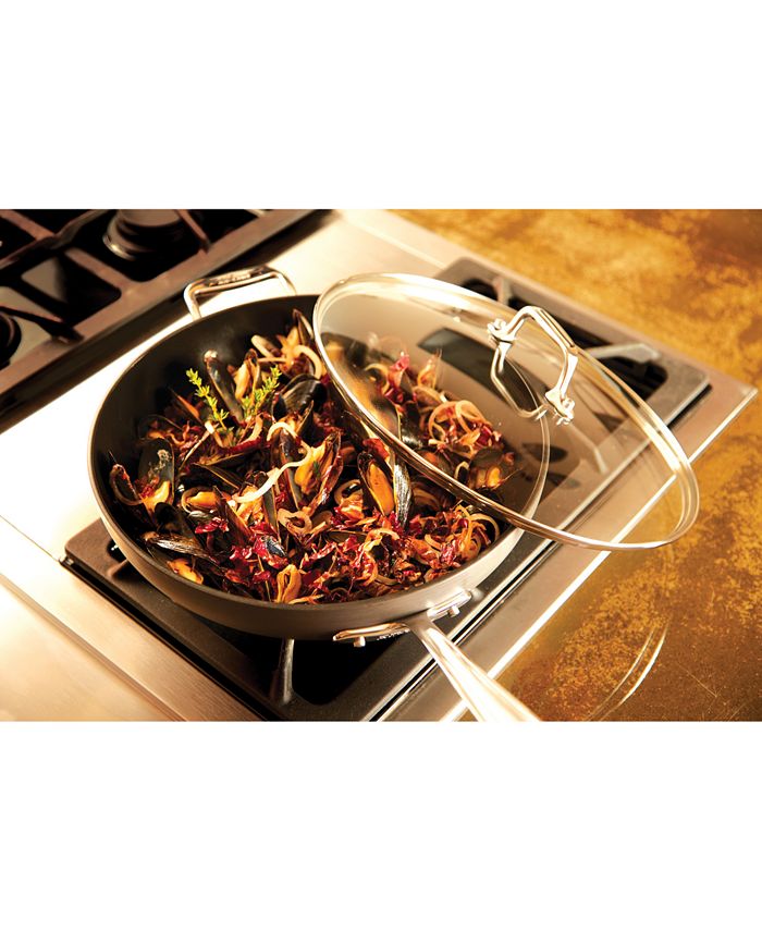 All-Clad Hard Anodized 12" Chefs Pan with Lid - Macy's