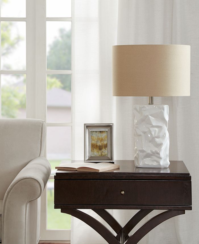Madison Park Signature CLOSEOUT! Madison Park Crimp Ceramic Table Lamp ...