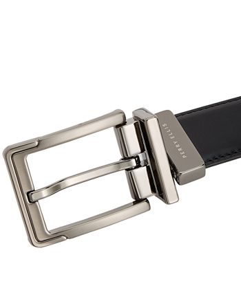 Perry Ellis Portfolio Men's Leather Dress Reversible Belt - Macy's