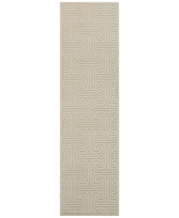 Kelly Ripa Home CLOSEOUT! Interlock KRH20 Ivory/Beige 2'3'' x 8' Runner ...