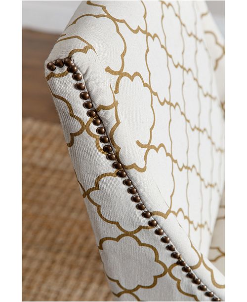 Abbyson Living CLOSEOUT! Feltyn Swoop Dining Chair & Reviews ...