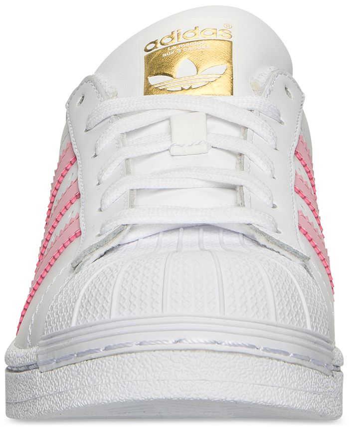 adidas Big Girls' Superstar Casual Sneakers from Finish Line - Macy's