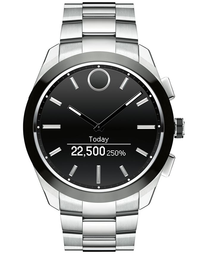 Movado Men's Swiss Bold Motion Connected II Stainless Steel Bracelet ...