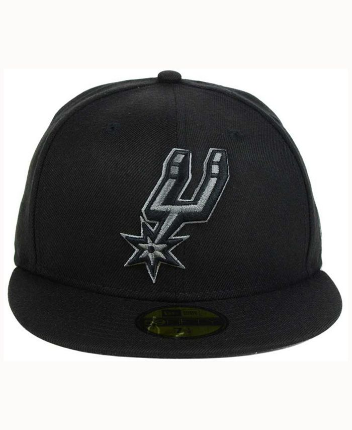 New Era San Antonio Spurs Black Graph 59FIFTY Cap - Macy's