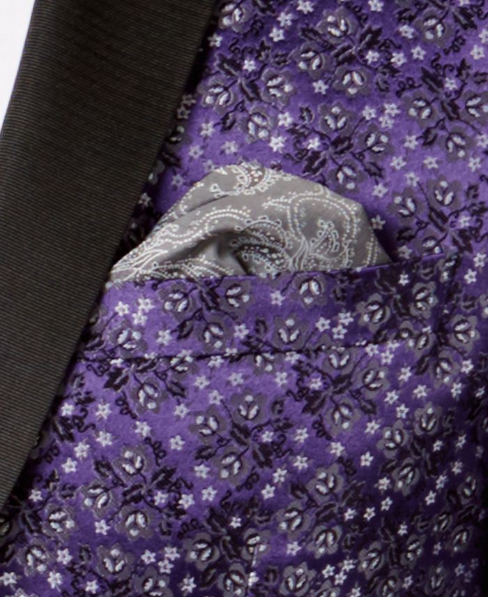 Tallia Men's Slim-Fit Purple Floral Dinner Jacket - Macy's