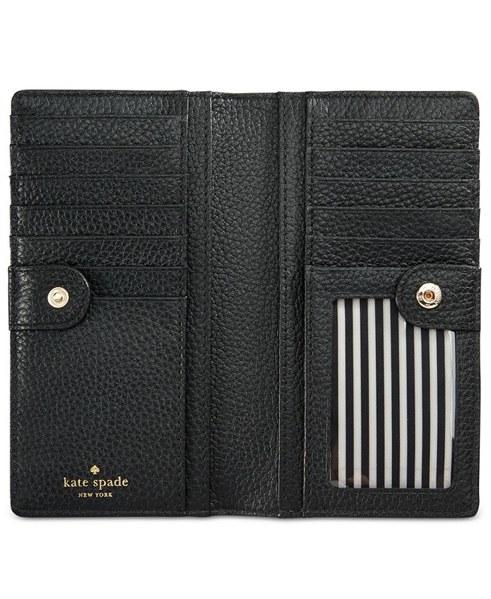 kate spade new york Jackson Street Stacy Pebble Leather Wallet - Macy's