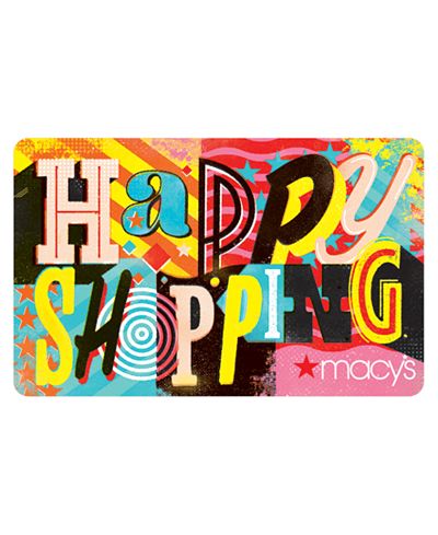 Happy Shopping Gift Card with Letter - Gift Cards - Macy's
