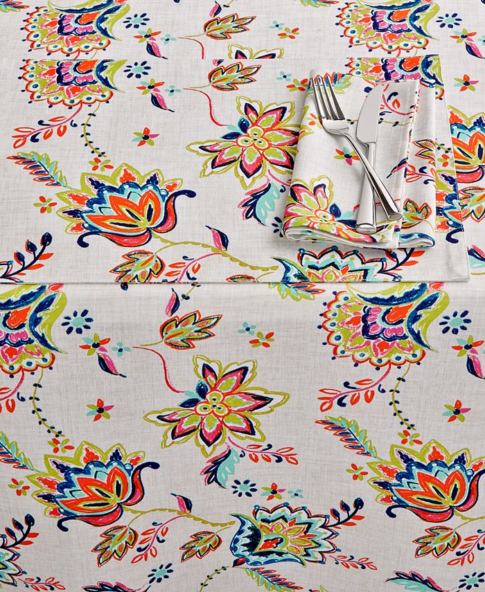 Fiesta Carina Floral 60" x 102" Tablecloth - Macy's