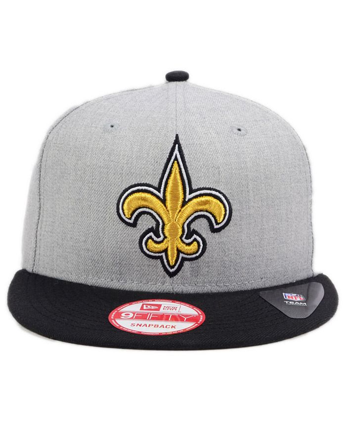 New Era New Orleans Saints Heather 2-Tone 9FIFTY Snapback Cap - Macy's