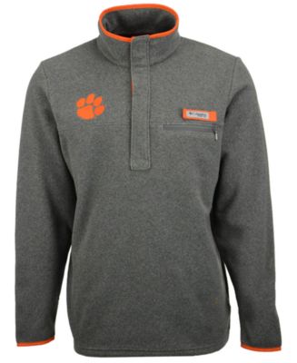Columbia Men's Clemson Tigers Harborside Fleece Pullover - Macy's