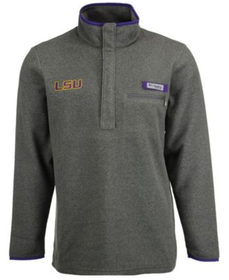 Columbia Men's LSU Tigers Harborside Fleece Pullover - Macy's