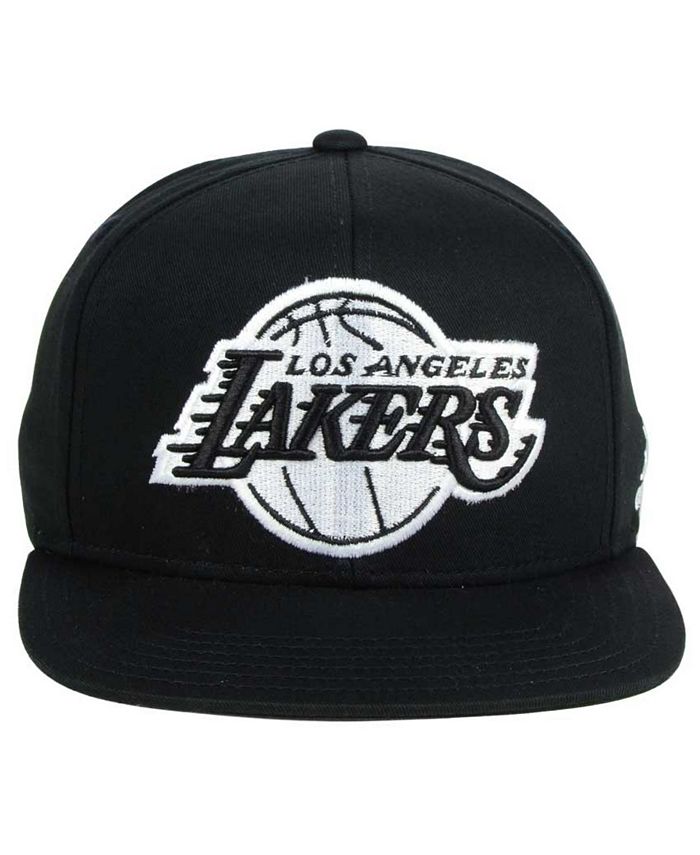 adidas Kids' Los Angeles Lakers Black and White Snapback Cap - Macy's