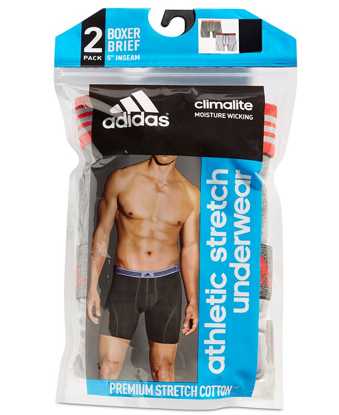 adidas Men's Athletic Stretch 2 Pack Boxer Brief - Macy's