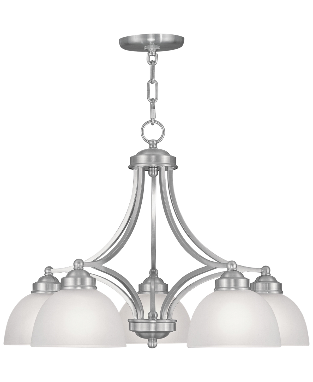 Click here for Livex Somerset Brushed Nickel Chandelier - Brushed... prices