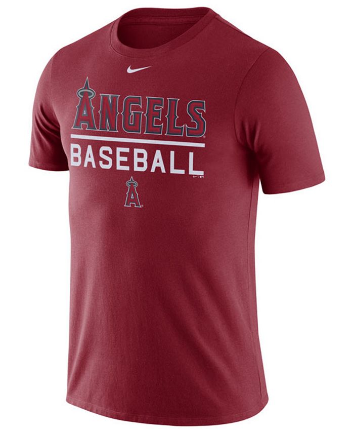Nike Men's Los Angeles Angels of Anaheim Practice T-Shirt - Macy's