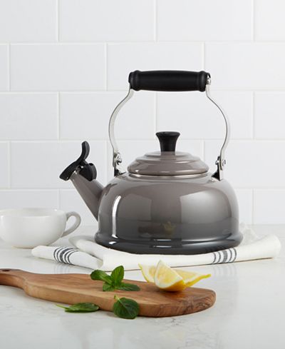 Le Creuset Classic Enamel on Steel 1.7 Qt. Whistling Tea Kettle ...