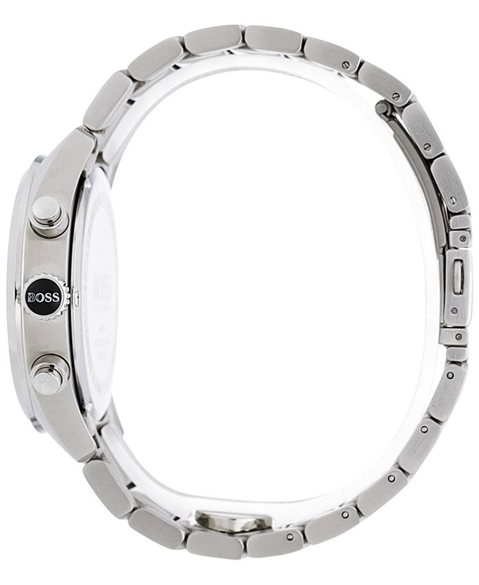 BOSS Hugo Boss Men's Chronograph Grand Prix Stainless Steel Bracelet ...