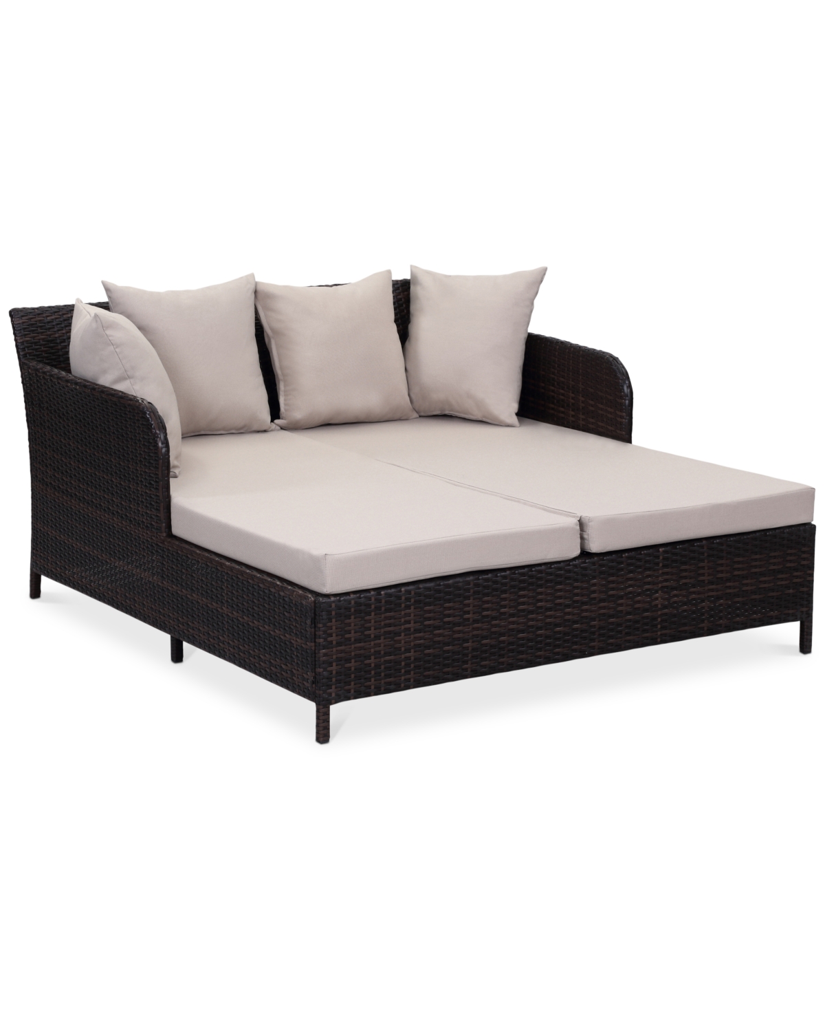 Click here for Dorsea Outdoor Daybed - Brown prices