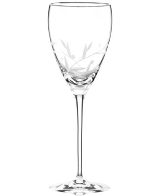 CLOSEOUT! Lenox Stemware, Opal Innocence Platinum Signature Goblet - Macy's