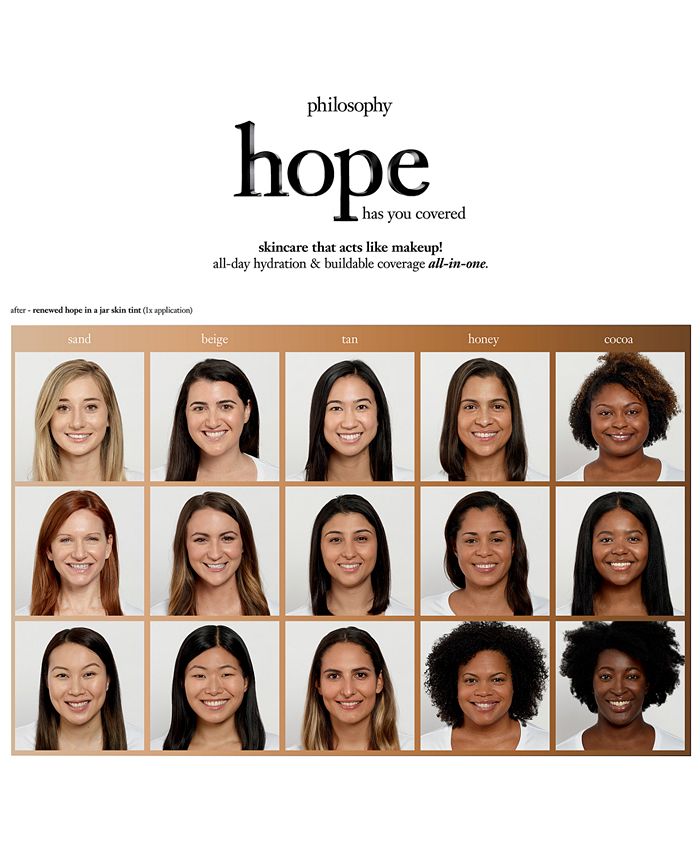 philosophy Renewed Hope in a Jar Skin Tinted Moisturizer - Macy's