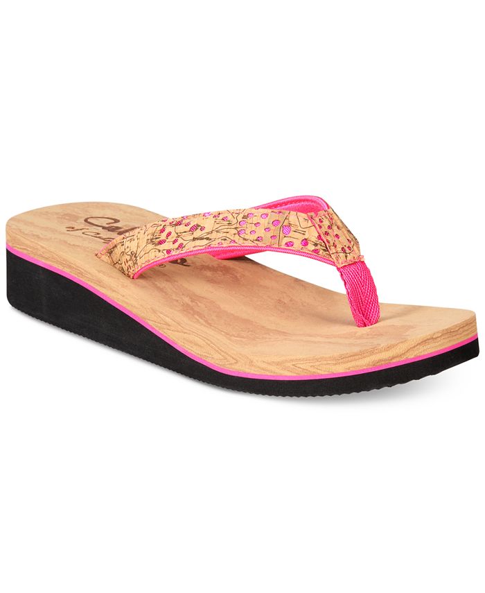 Callisto Surfer Wedge Flip-Flops - Macy's