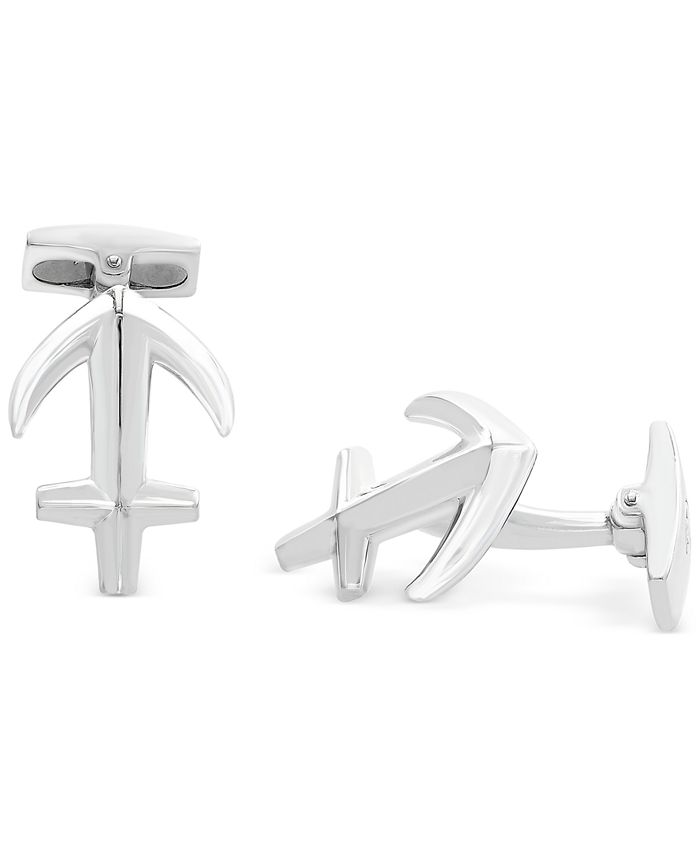 EFFY Collection EFFY® Men's Anchor Cuff Links in Sterling Silver - Macy's