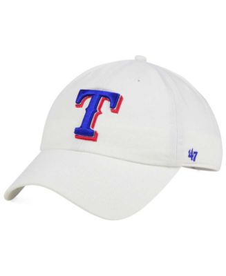 '47 Brand Texas Rangers White Clean Up Cap - Macy's