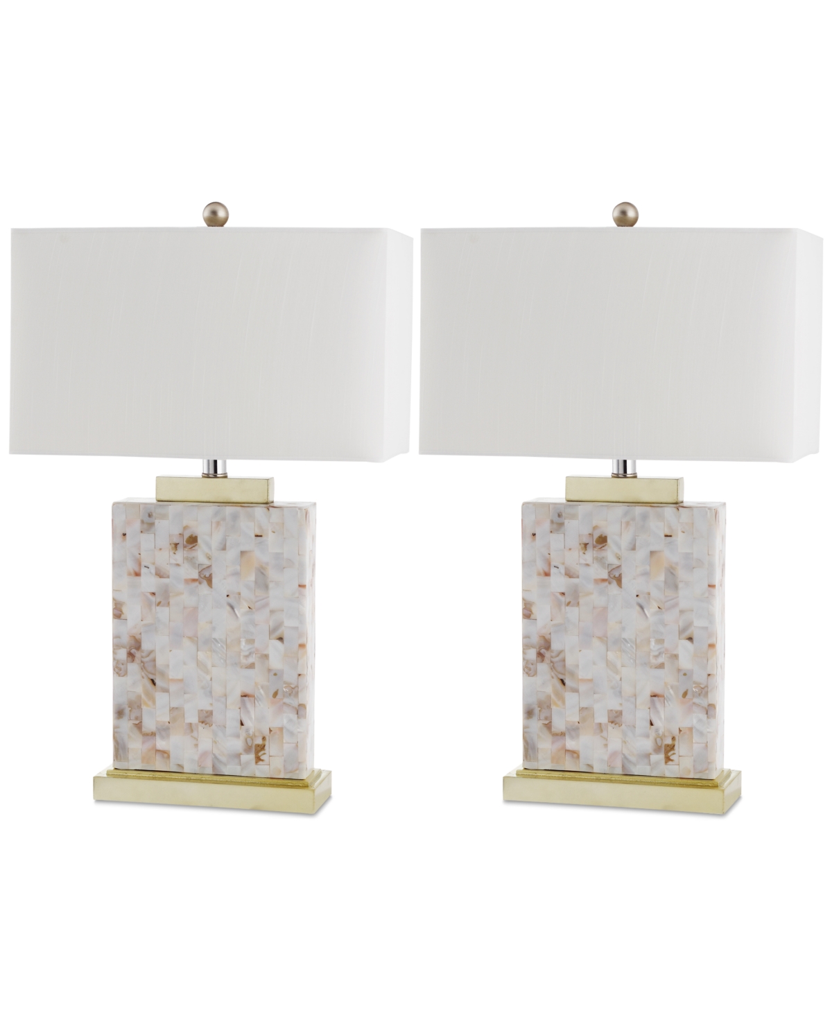 Click here for Safavieh Set of 2 Troy Shell Table Lamps - Multi prices