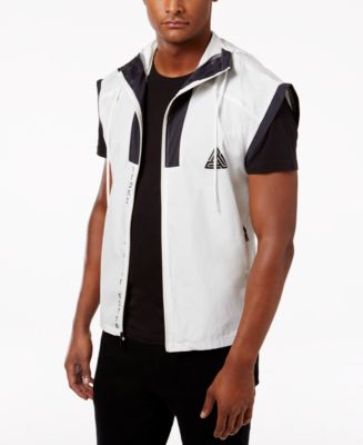 Black Pyramid Men's Mesh-Trim Hooded Vest - Macy's