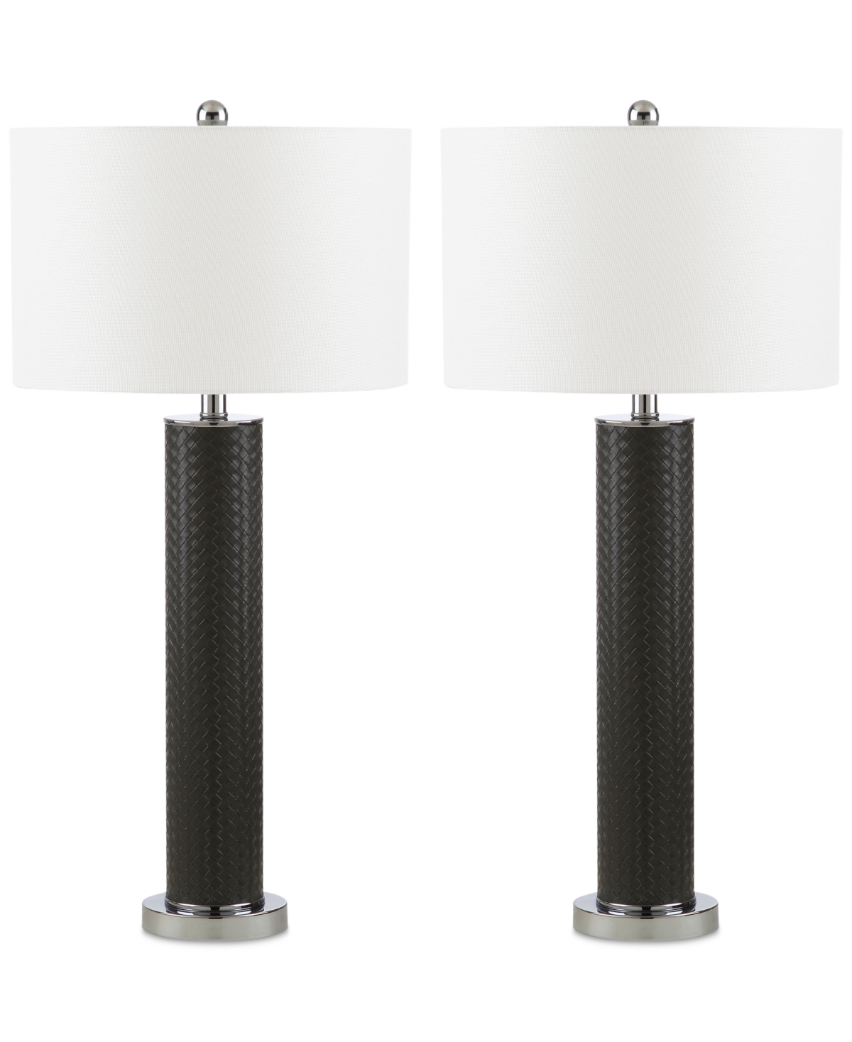Click here for Safavieh Set of 2 Ollie Table Lamps - Grey Woven prices