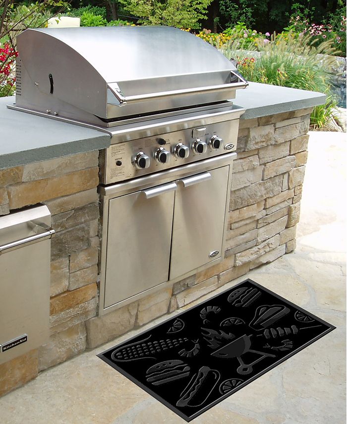Bungalow Flooring Water Guard Grill Time 2'6" x 3' 9" Grill Mat - Macy's