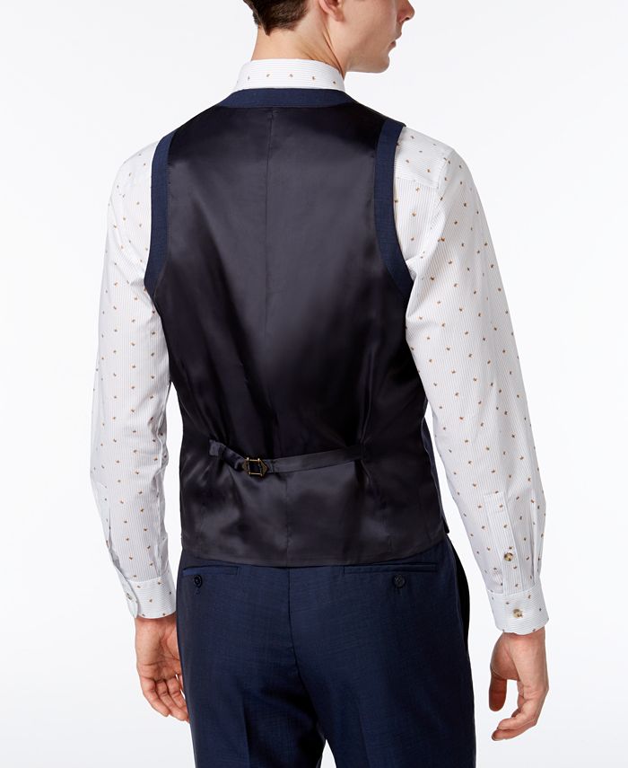 Bar III Midnight Blue Slim-Fit Vest - Macy's